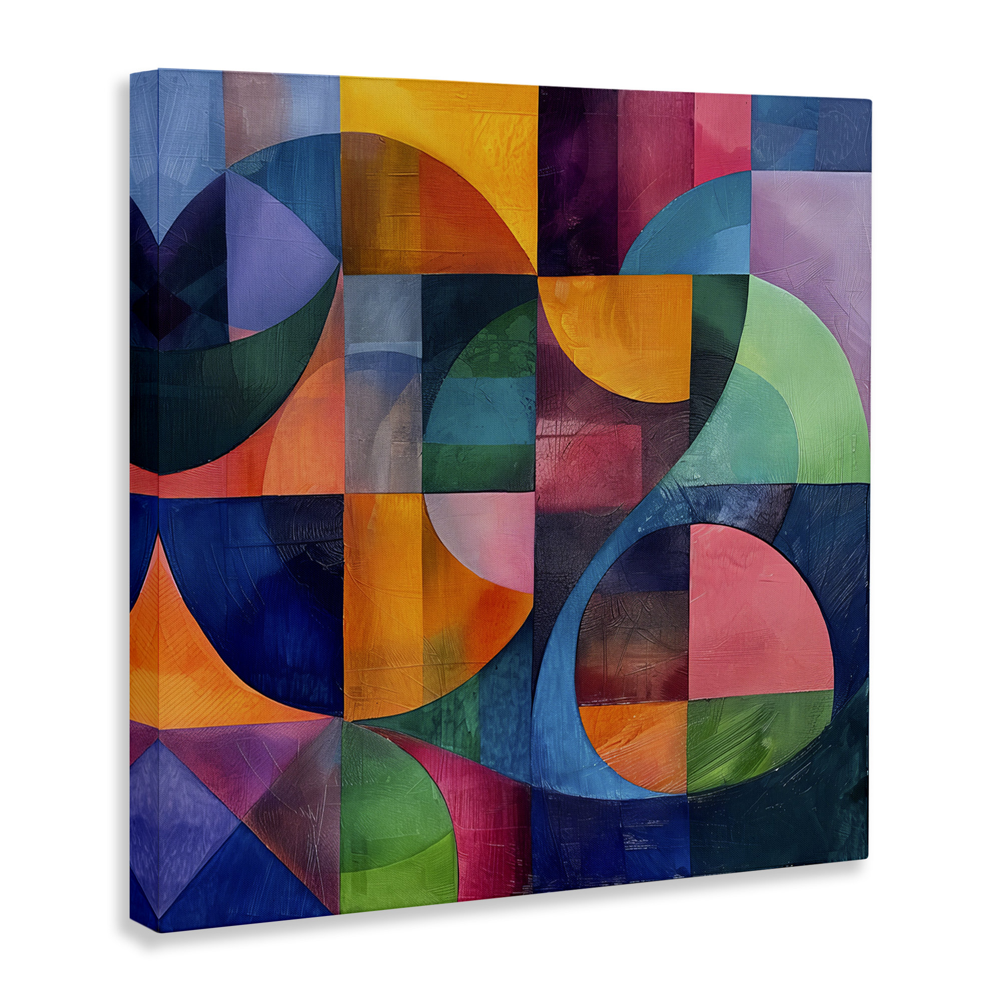 George Oliver Luminous Spectrum Shapes Floater Canvas Wall Art by Lazar ...