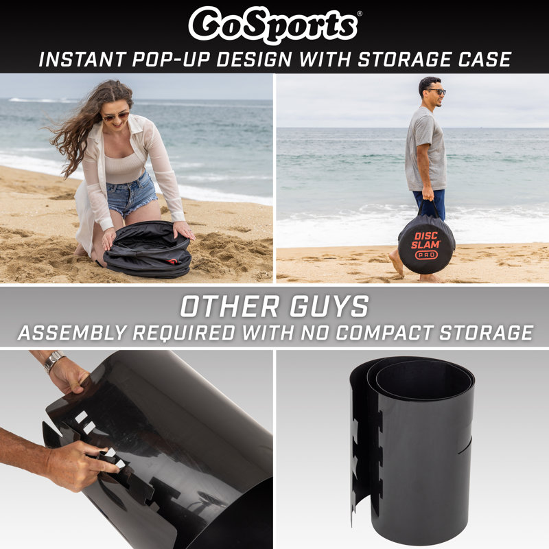 GoSports Disc Slam PRO Disc Toss Game - Outdoor Yard and Beach Party ...