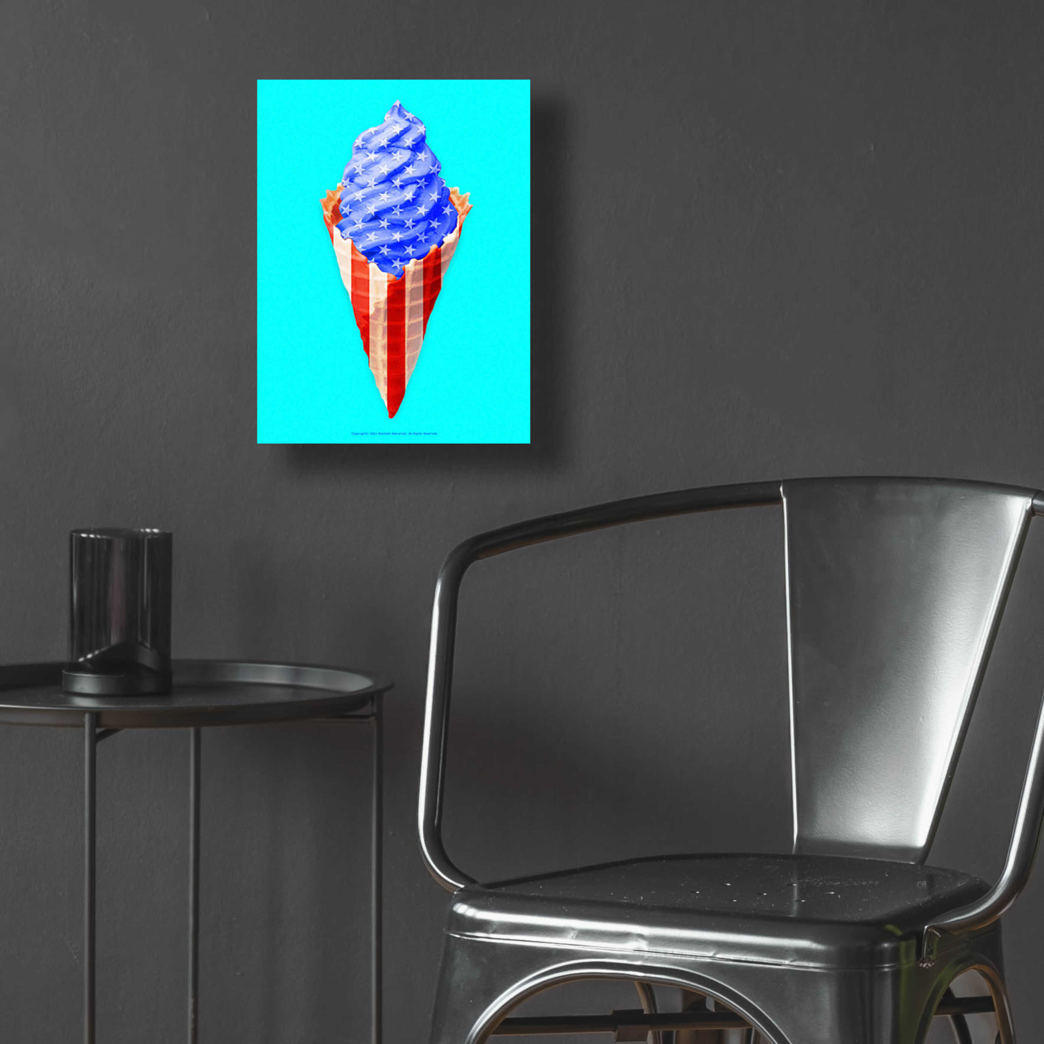 Ebern Designs 'American Cone' by Roozbeh Bahramali, Acrylic Glass Wal ...
