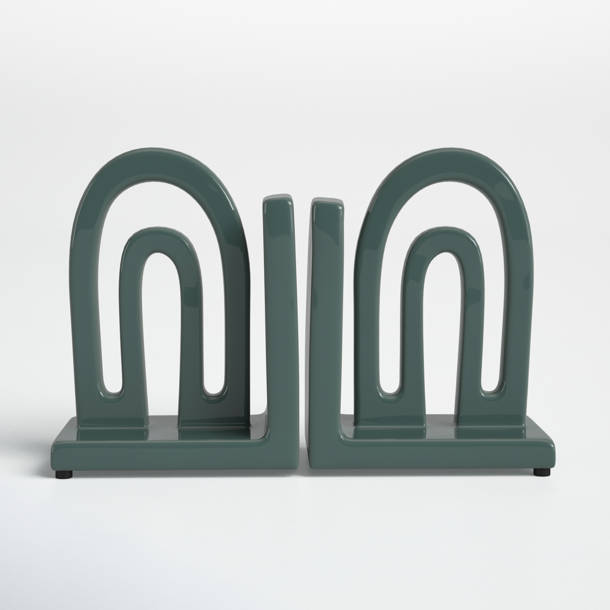AllModern Modern & Contemporary Earthenware Bookends | Wayfair