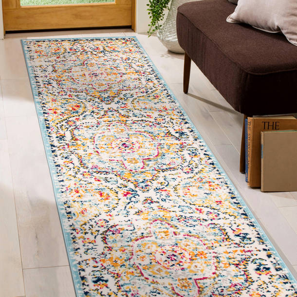 Langley Street Furtado Oriental Gray/Cream/Yellow Area Rug & Reviews ...