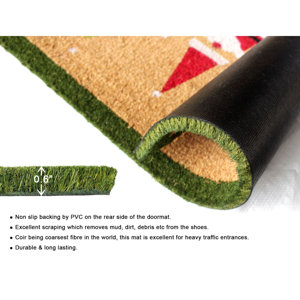 RugSmith 18" X 30" Non-Slip Indoor Outdoor Doormat & Reviews | Wayfair