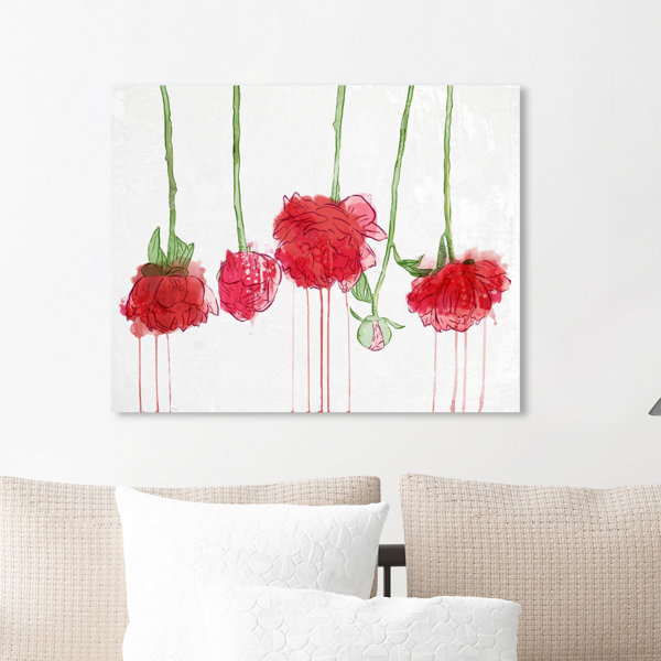 East Urban Home Drying Carnations - Wrapped Canvas Print | Wayfair.co.uk