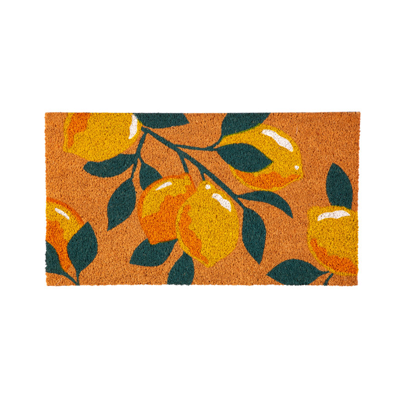 Bay Isle Home™ Coastal Citrus Lemons Mat | Wayfair