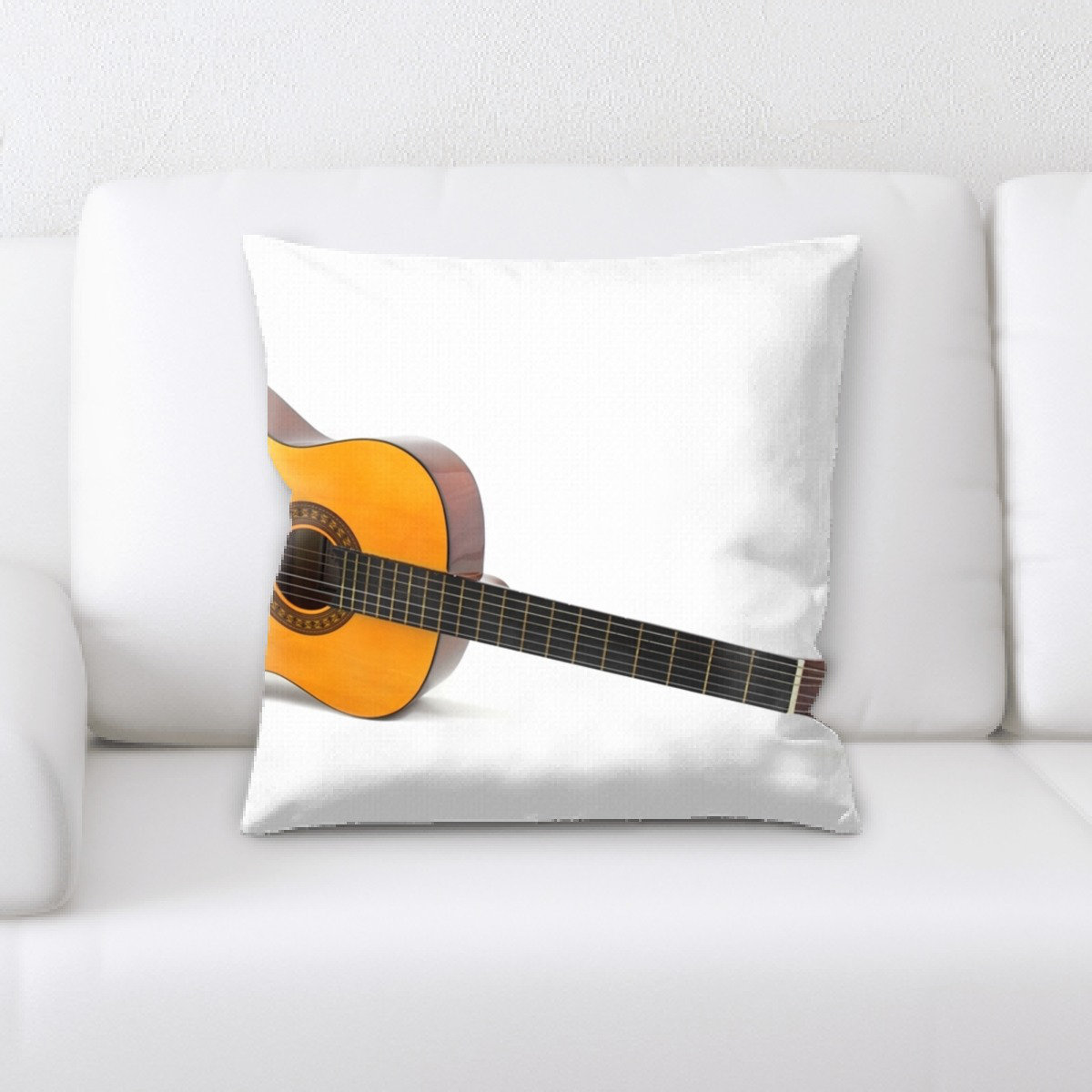 Latitude Run® Yuliana Acoustic Guitar Throw Pillow | Wayfair