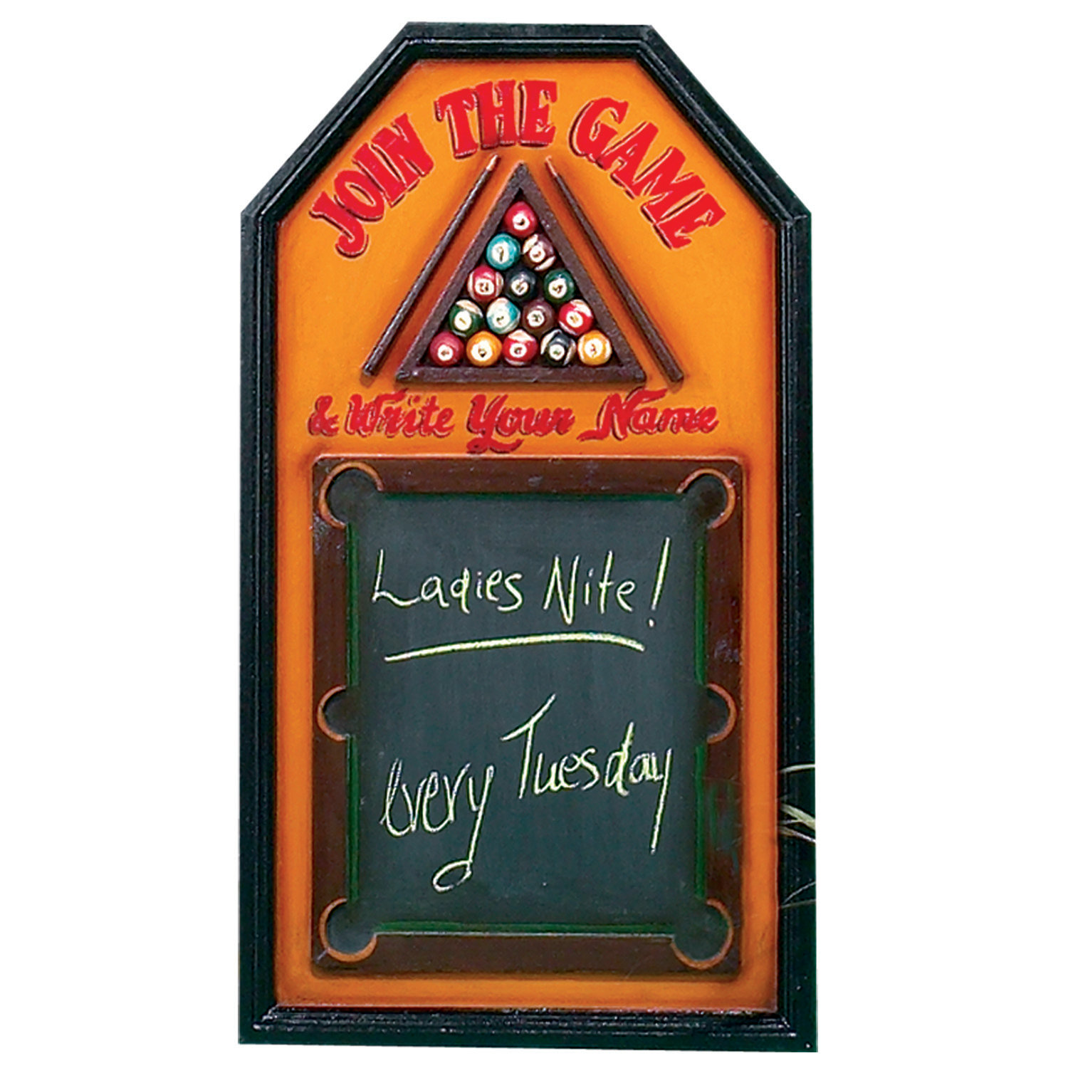 Winston Porter Bouvet Hand-Carved Join The Game Sign By RAM Game Room ...