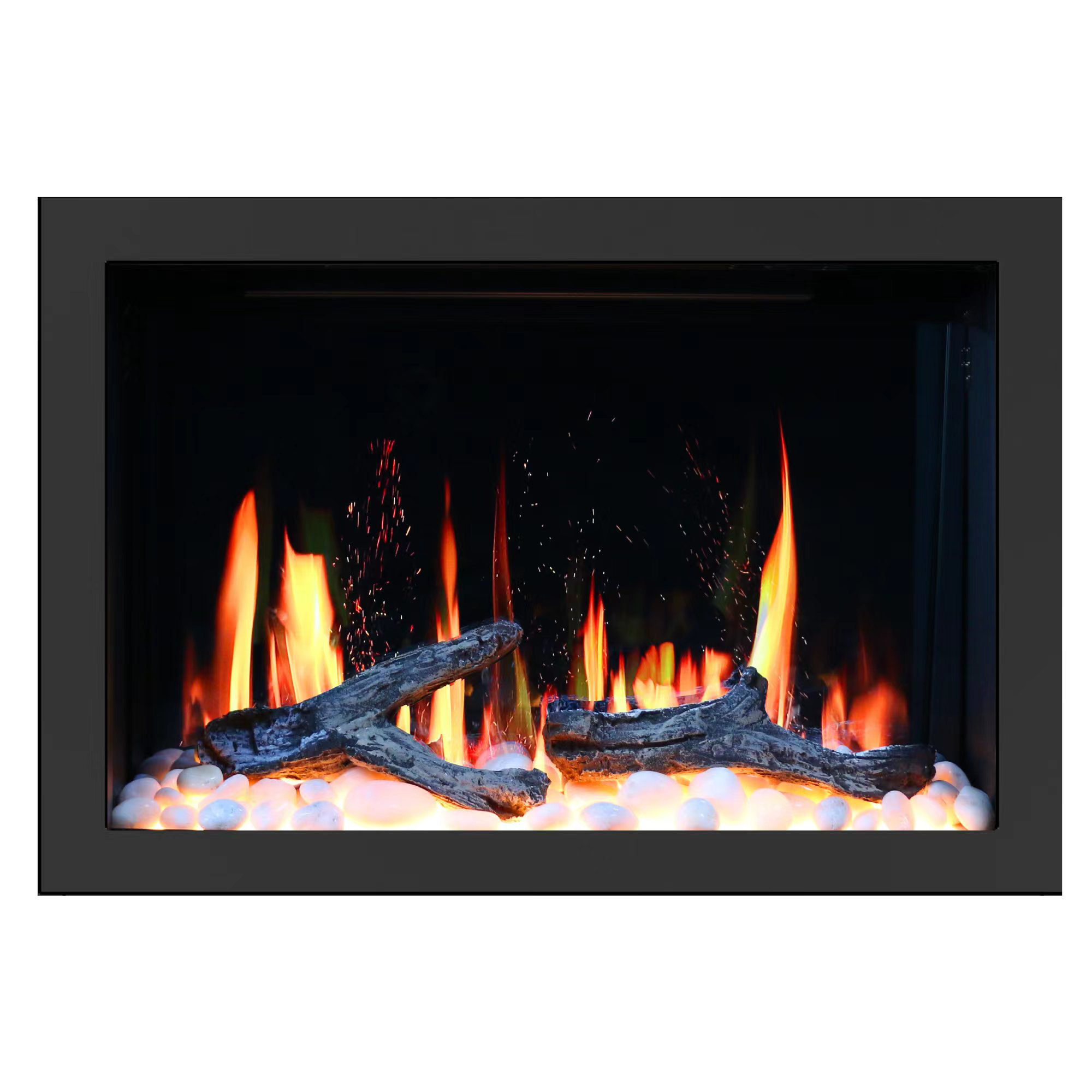 Symple Stuff Litedeer LiteStar 33" W Electric Fireplace Insert ...