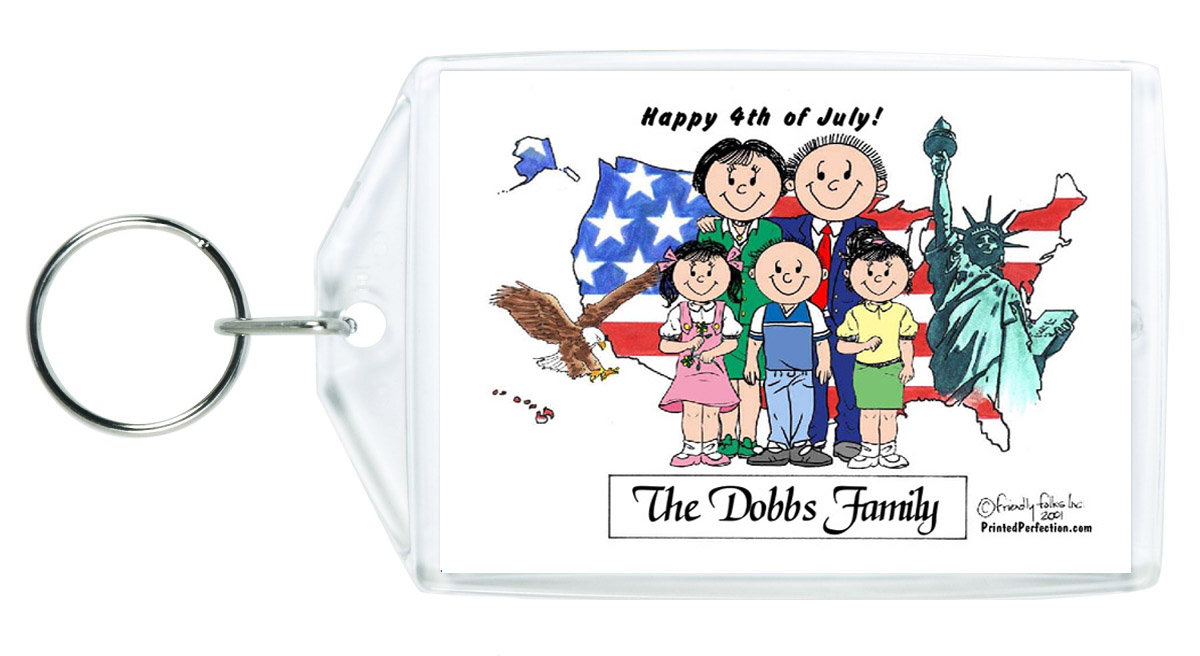 Printed Perfection Personalized Patriotic Couple - Two Girls, One Boy ...