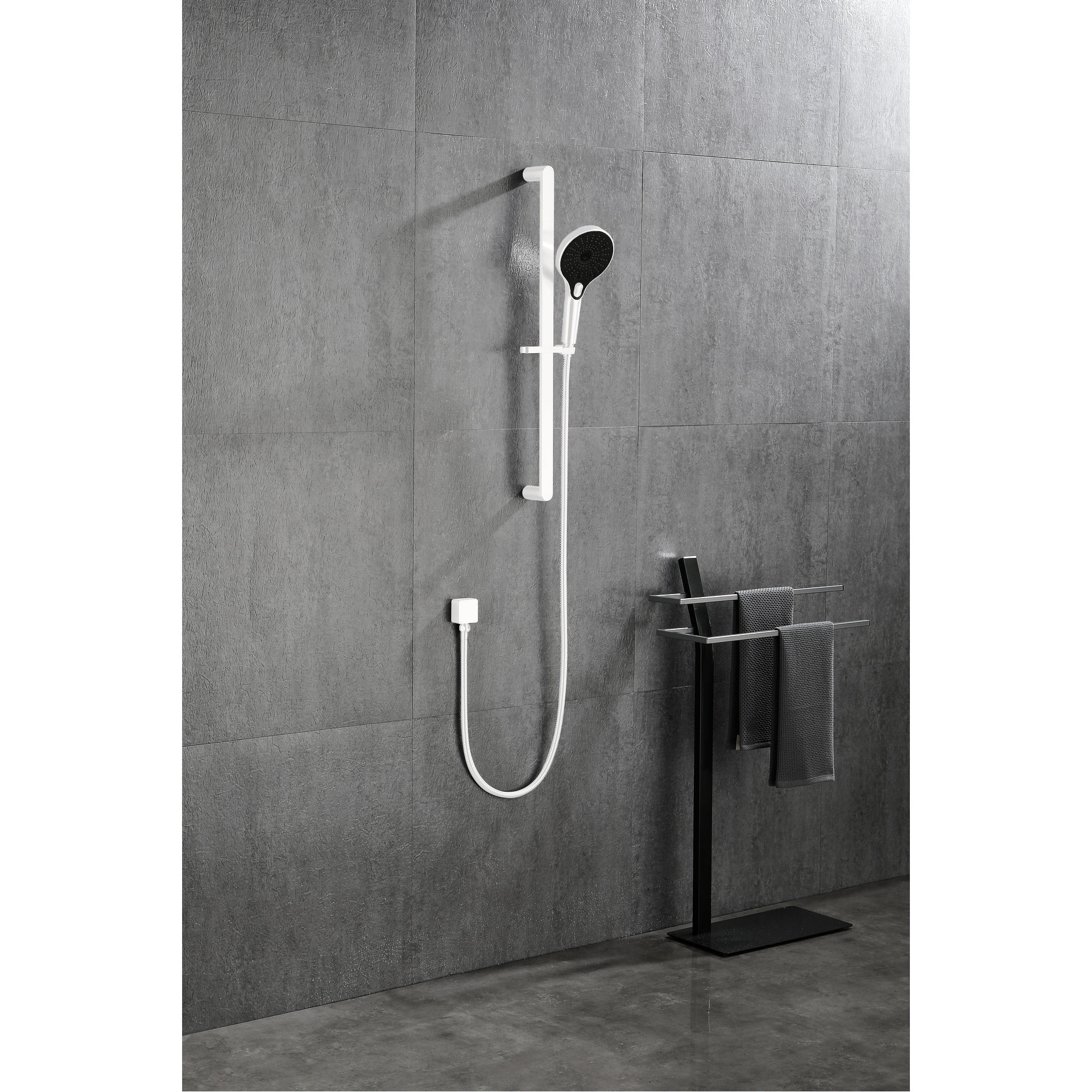 Kivaritio Strong Stainless Steel Handheld Shower, 28-Inch Slide Bar, 69 ...