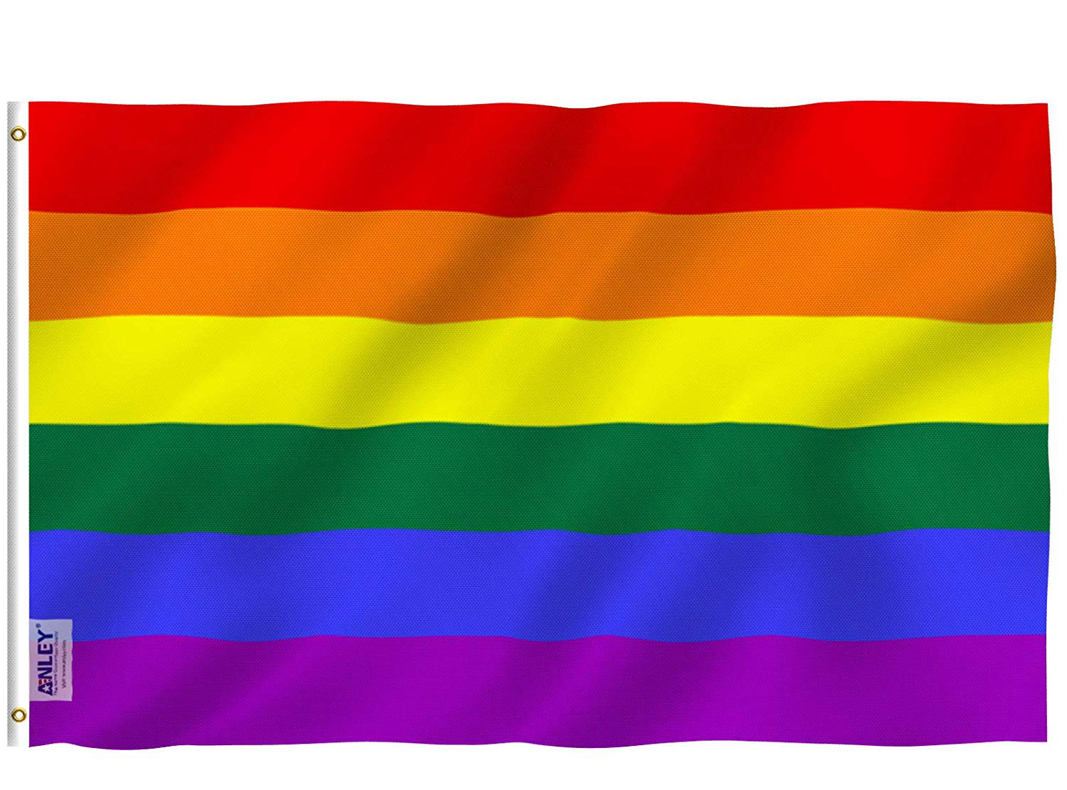 ANLEY Rainbow Pride Flag Polyester LGBT Pride Day Month Parade LGBTQ ...
