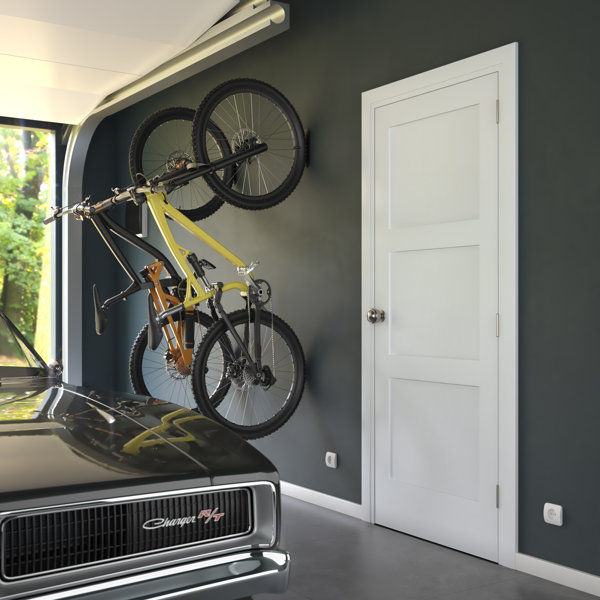 EightDoors 80-in 3-Panel Equal Shaker Solid Wood Primed Slab Door ...