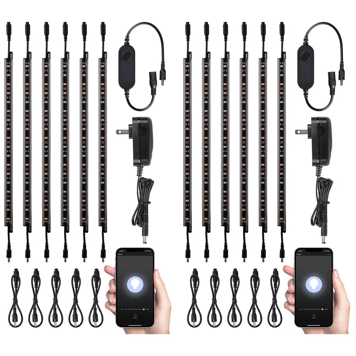 TORCHSTAR 9W 12 Inch Smart Led Light Bar Kit, Work With Alexa, App ...
