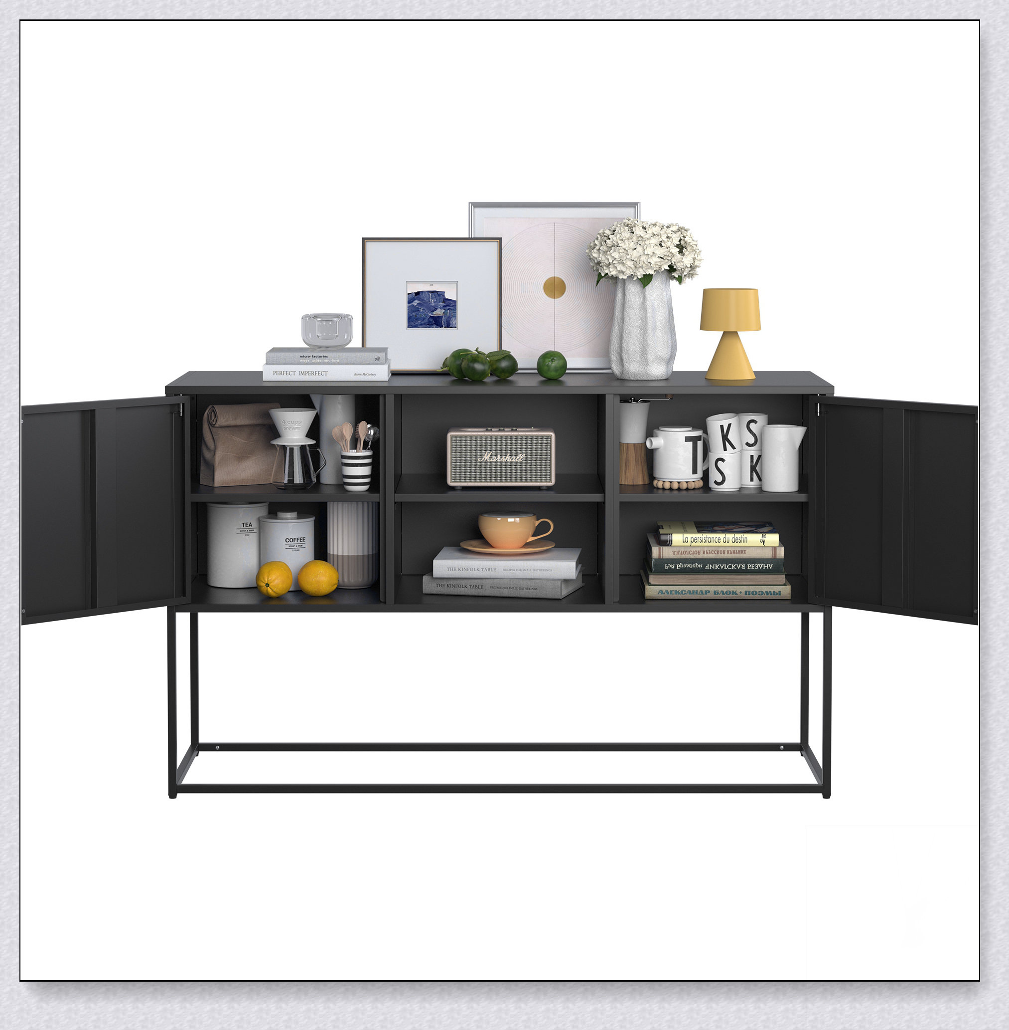 Latitude Run® Modern Sideboard Buffet with Plenty of Storage Space ...