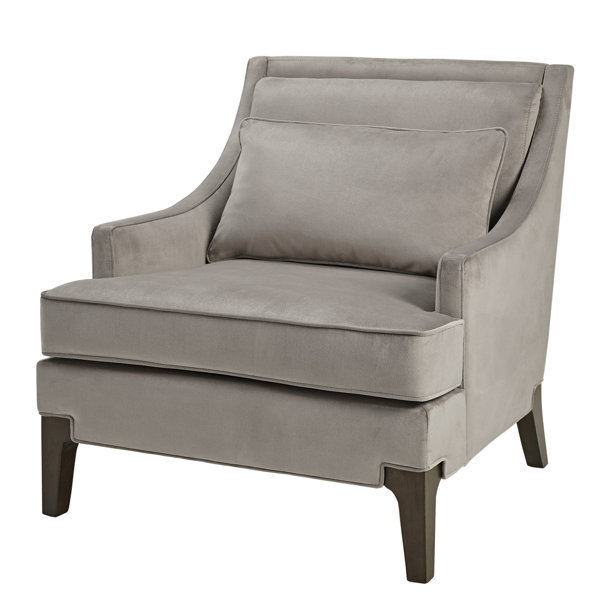 Martha Stewart Anna Martha Stewart Anna Velvet Armchair with Lumbar ...