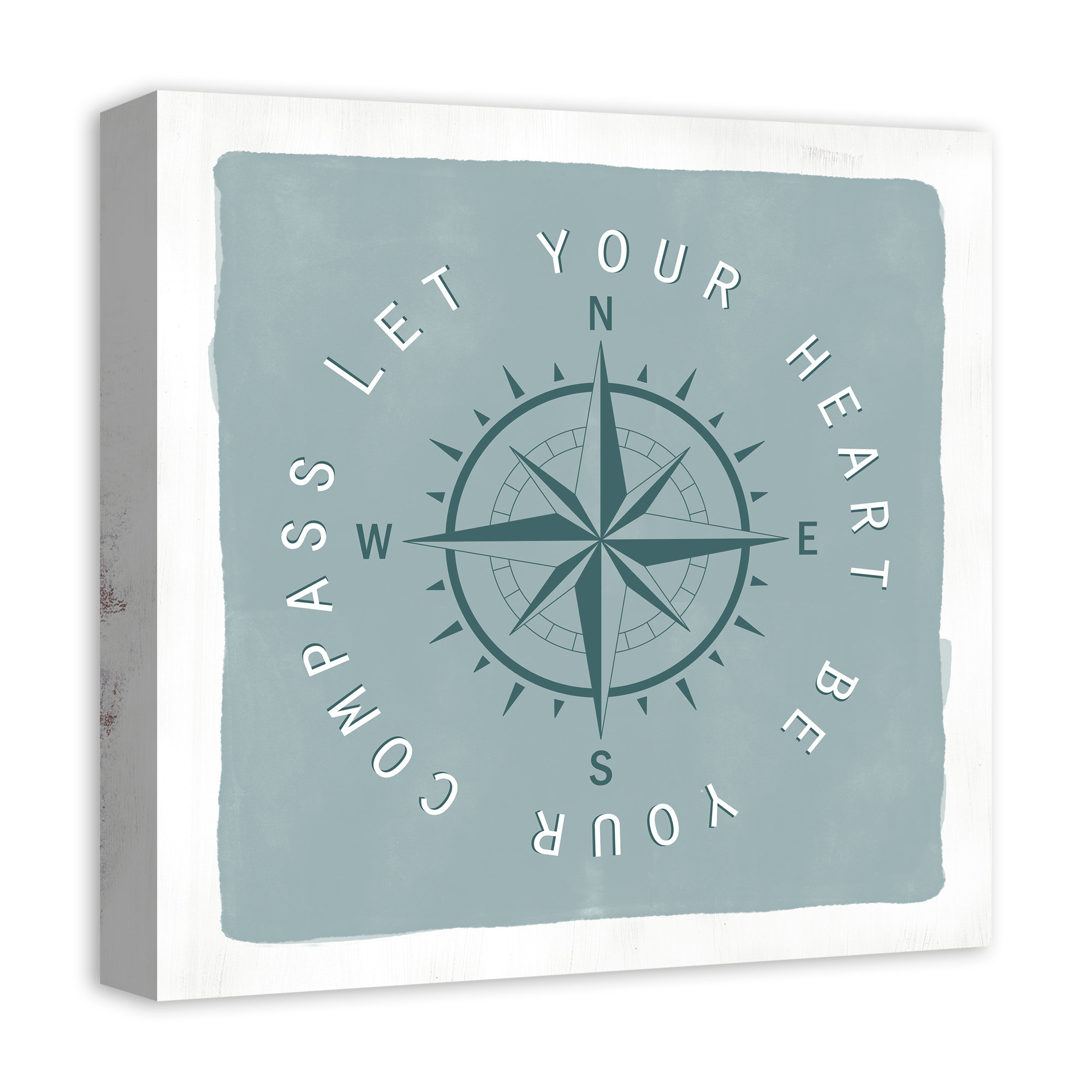 Longshore Tides Let Your Heart Be Your Compass Print On Canvas ...