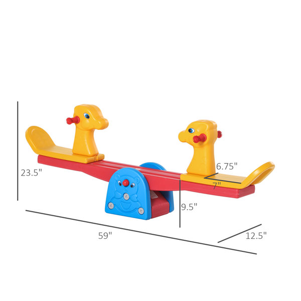 Qaba 2 Seat Plastic Teeter Totter & Reviews - Wayfair Canada