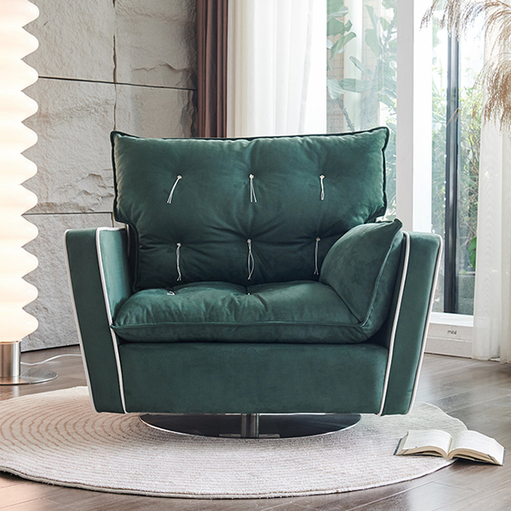 PPEDKS 360° rotating silent turntable chair - Wayfair Canada