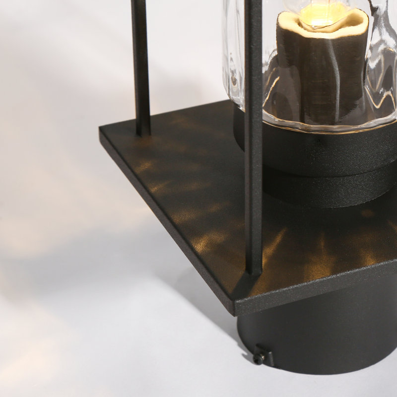 17 Stories Dekotah Black 1-Light Hardwired Lantern Head & Reviews | Wayfair