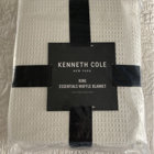 Kenneth Cole Waffle Grid Solid Cotton Blanket & Reviews | Wayfair