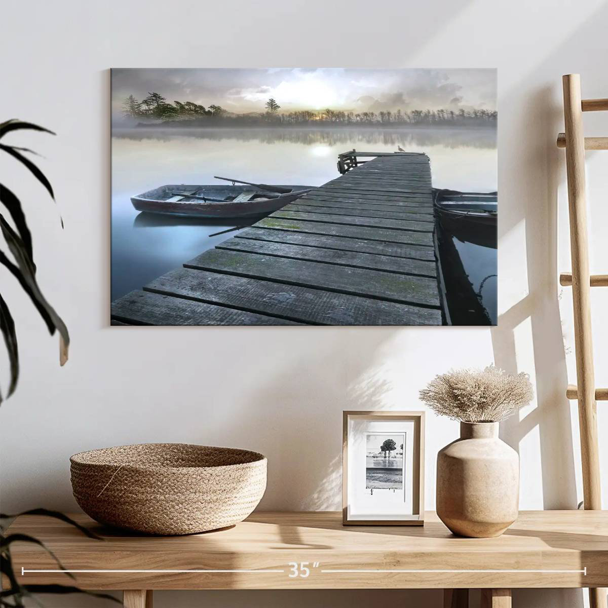 Highland Dunes Misty Morning Pier | Wayfair