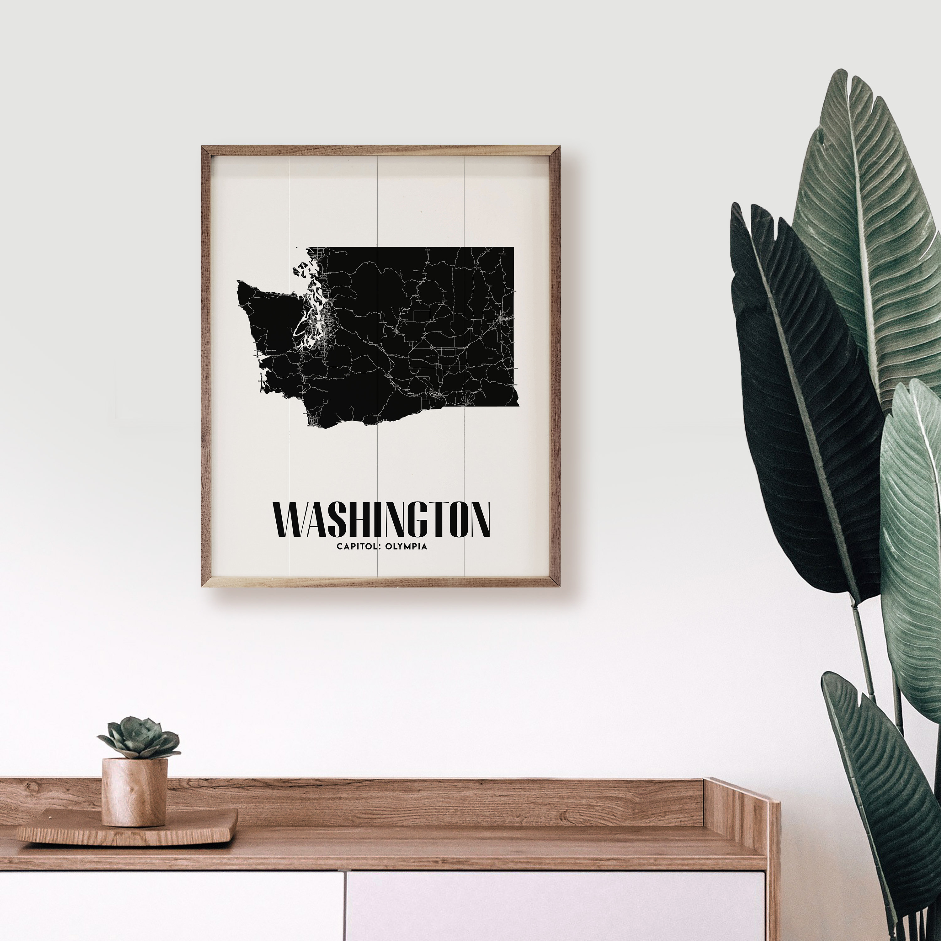 17 Stories Washington State Print - Wayfair Canada