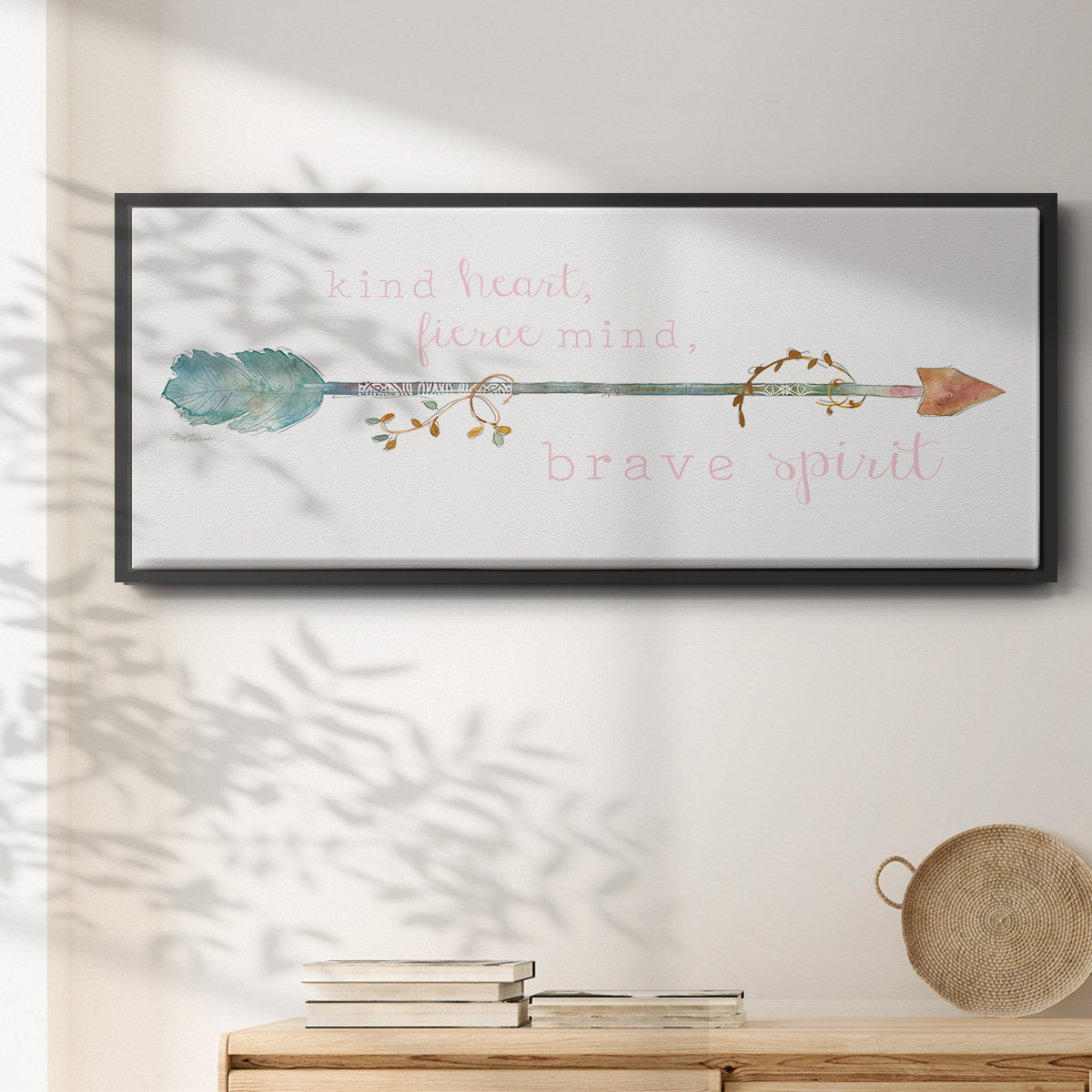 Trinx Brave Spirit - Floater Frame Print on Canvas | Wayfair