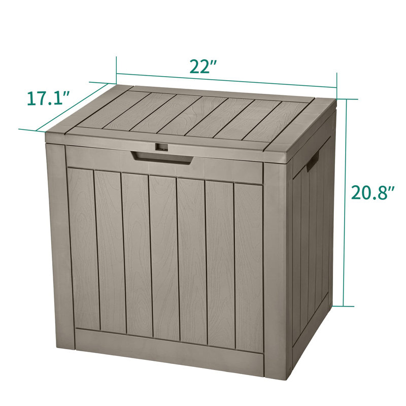 KIKLOG Lockable 31 - Gallon Resin Box - Waterproof for Pool & Tools ...