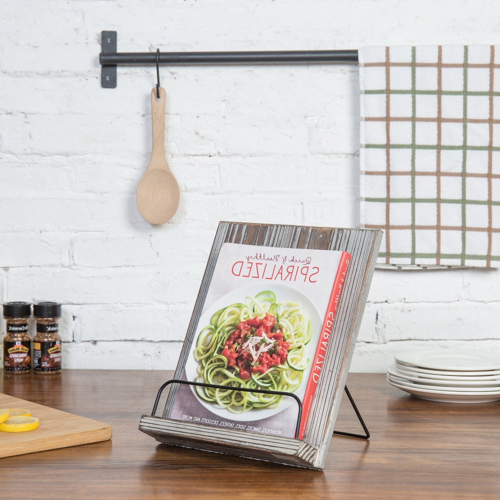 MyGift Solid Wood and Metal Tabletop Reading Book Stand | Wayfair