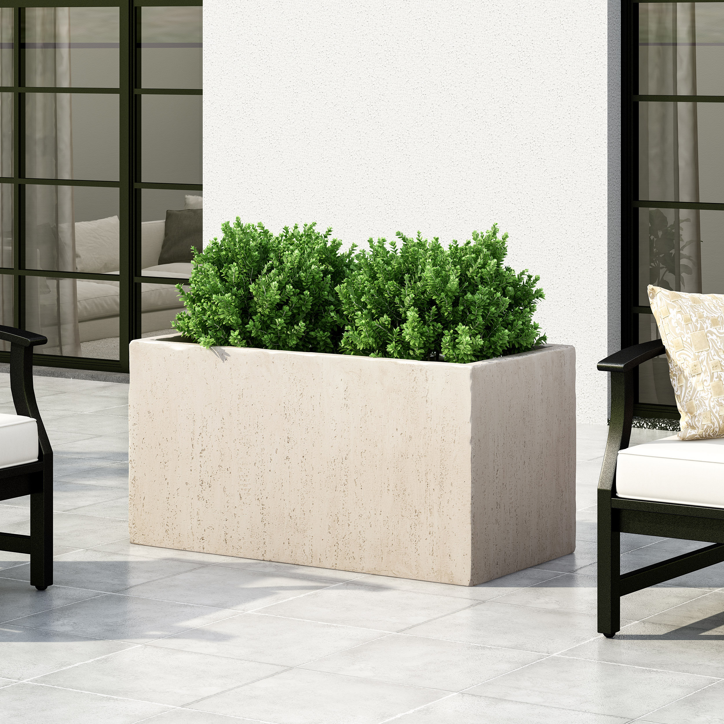 17 Stories Monterey Lightweight Concrete Planter Box "& Reviews" | Wayfair