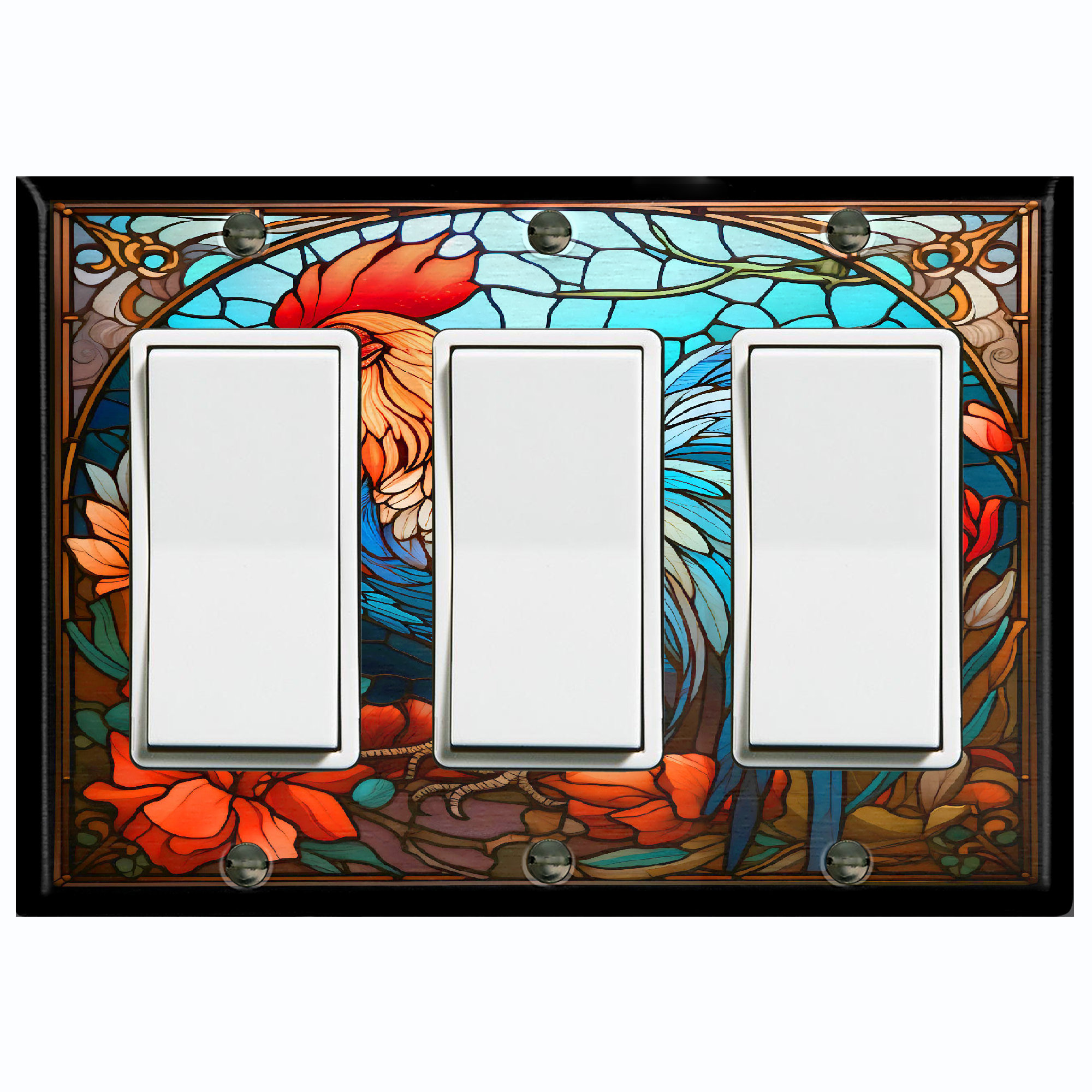 WorldAcc Nature Themed 3 - Gang Wall Plate | Wayfair