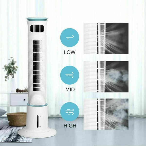 Simple Deluxe Mist Tower Fan, 12 Speeds & 3 Modes Settings Standing Fan ...