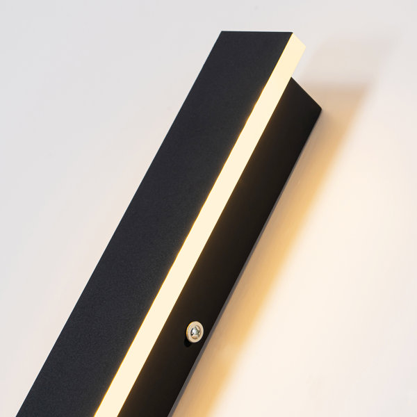 Ivy Bronx Barde Slender Sideway Outdoor Hardwired Bar Wall Sconce with ...