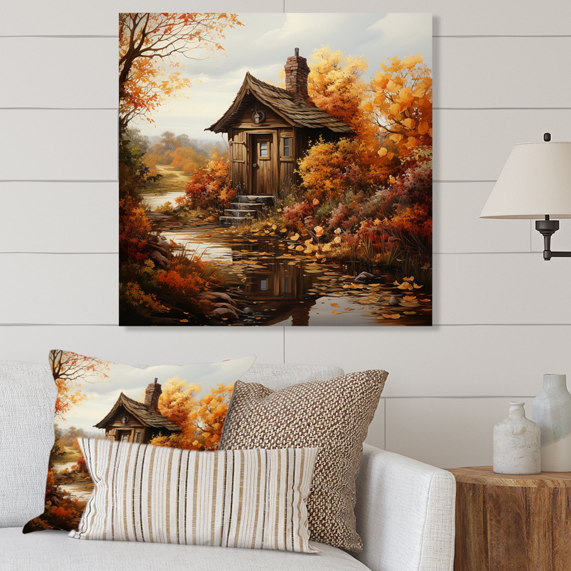 Winston Porter Autumn Retreat Toilet Booth - Bath & Laundry Metal Wall Art Prints - Wayfair Canada