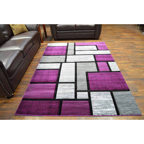 Ivy Bronx Mccampbell Performance Bland Purple Rug & Reviews | Wayfair