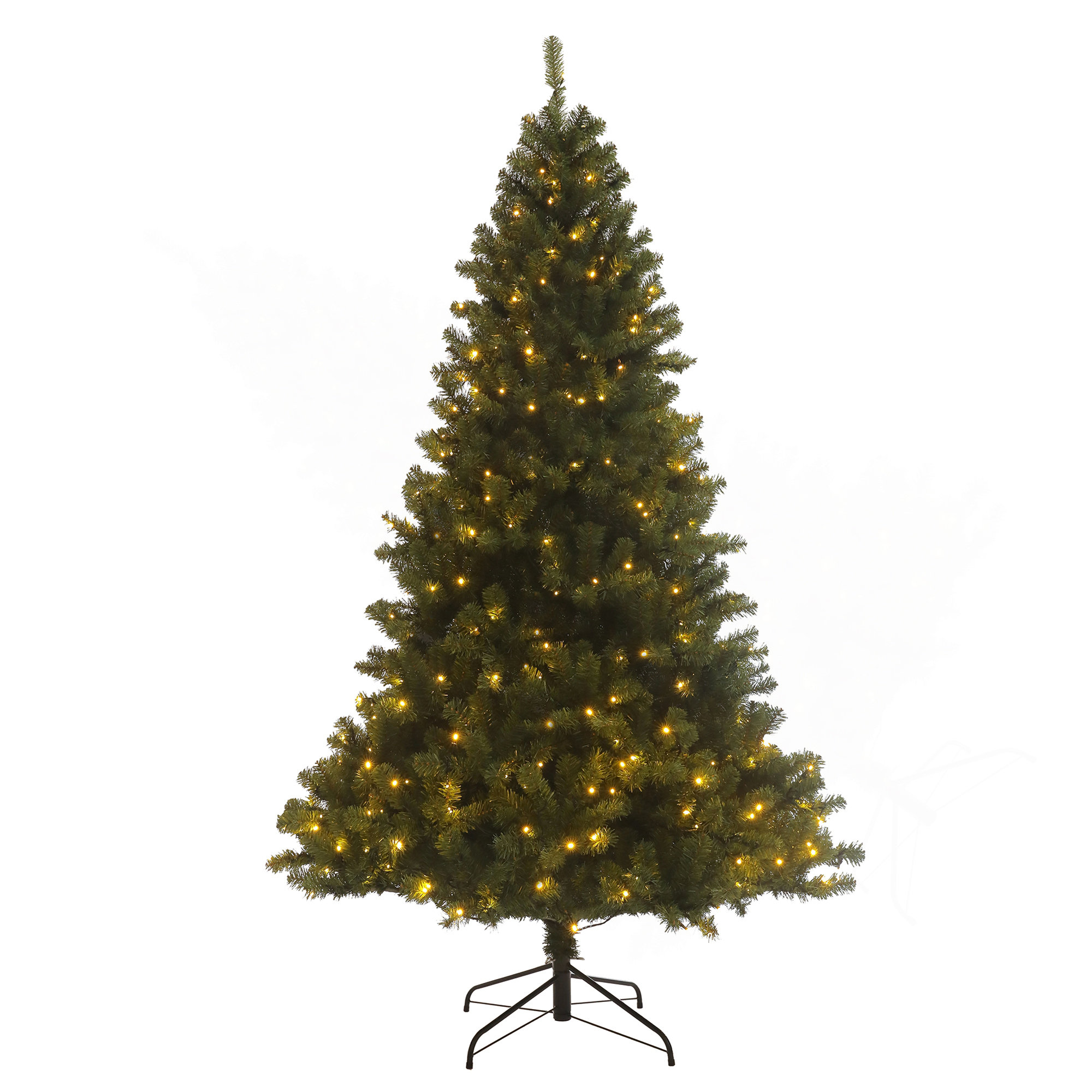 Red Barrel Studio® Pre-Lit Christmas Tree 7.5Ft Artificial Hinged Xmas ...