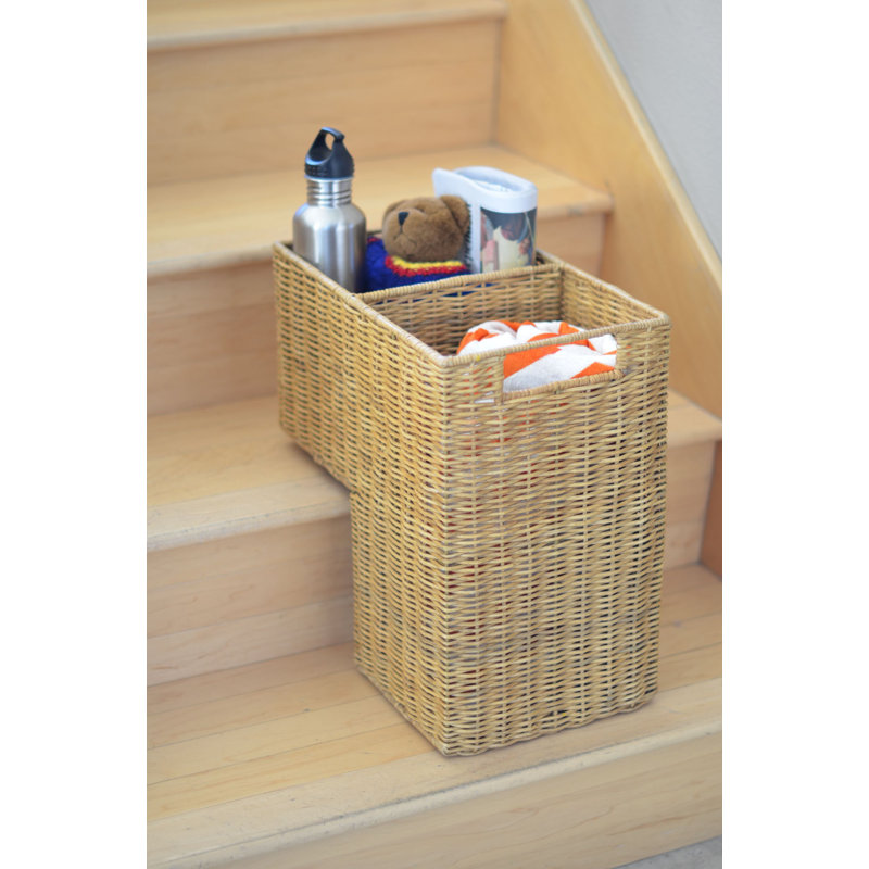 Bay Isle Home Wicker Stair Step Basket & Reviews | Wayfair