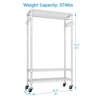 VIPEK R1 35.4" Rolling Clothes Rack, Heavy Duty Clothing Rack with ...