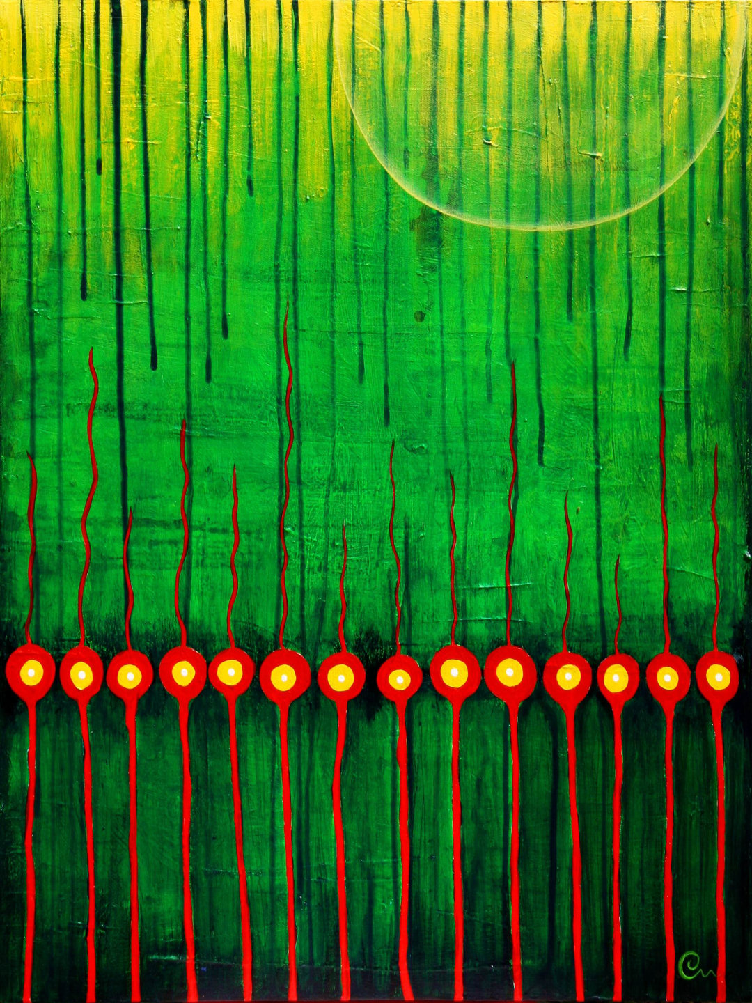 Art Excuse 'Looking for Light' Framed on Wrapped Canvas in Green/Yellow ...