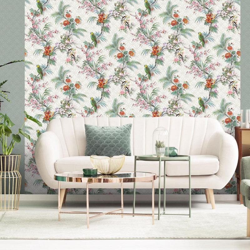 Marlow Home Co. Adelphine 10m x 53cm Matte Wallpaper Roll | Wayfair.co.uk