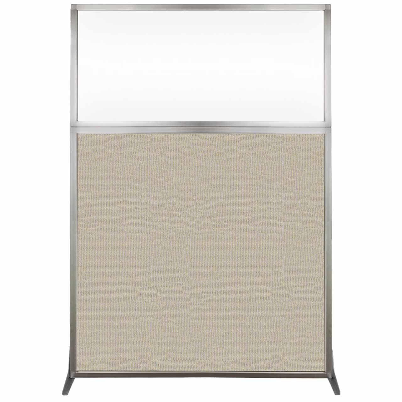 Versare 6' Tall Hush Screen Portable Partition - Clear Window | Wayfair