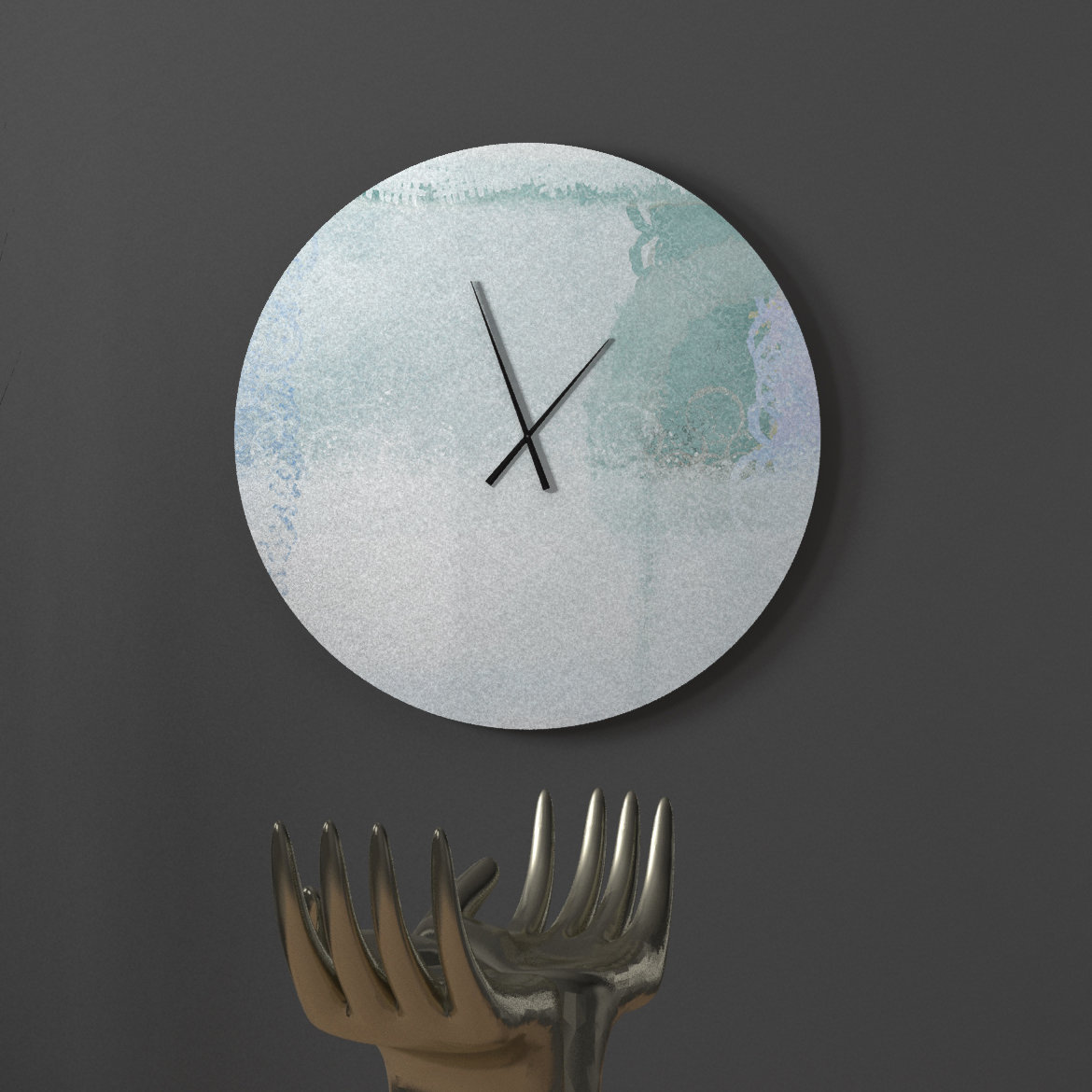 Latitude Run® Paradisiac on Abstract Metal Wall Clock | Wayfair