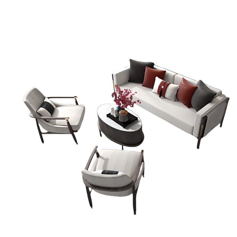 Lifton Chinese Sofa And Tea Table Combination 4 - Piece Living Room Set ...