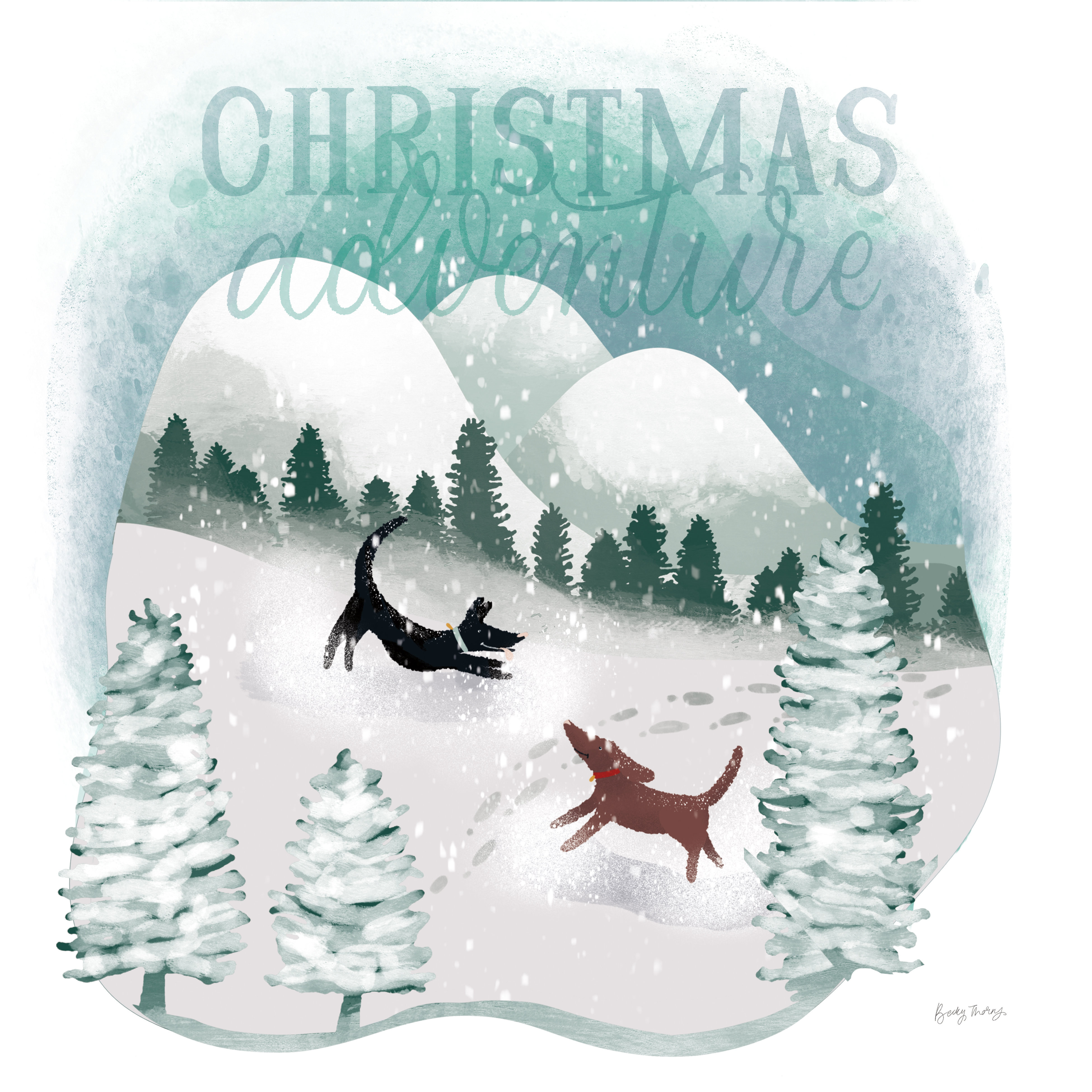The Holiday Aisle® Winter Wonderland II by Becky Thorns - Wrapped ...