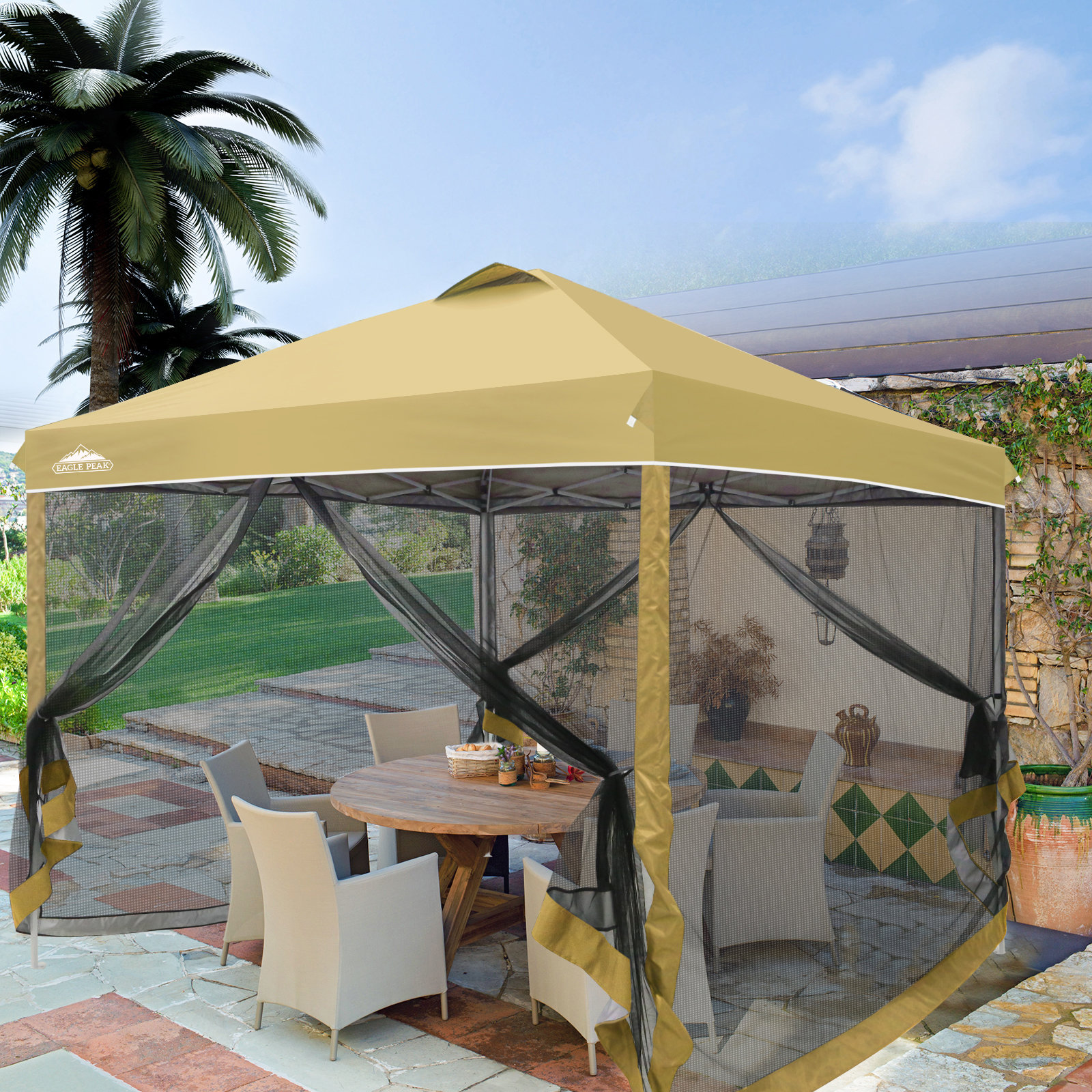 EAGLE PEAK 10 Ft. W x 10 Ft. D Steel Pop-Up Canopy | Wayfair