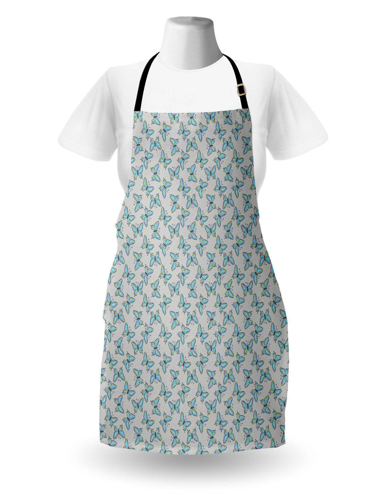 Bungalow Rose Butterfly Apron Unisex Botanical Tiny Hearts Adult Size ...