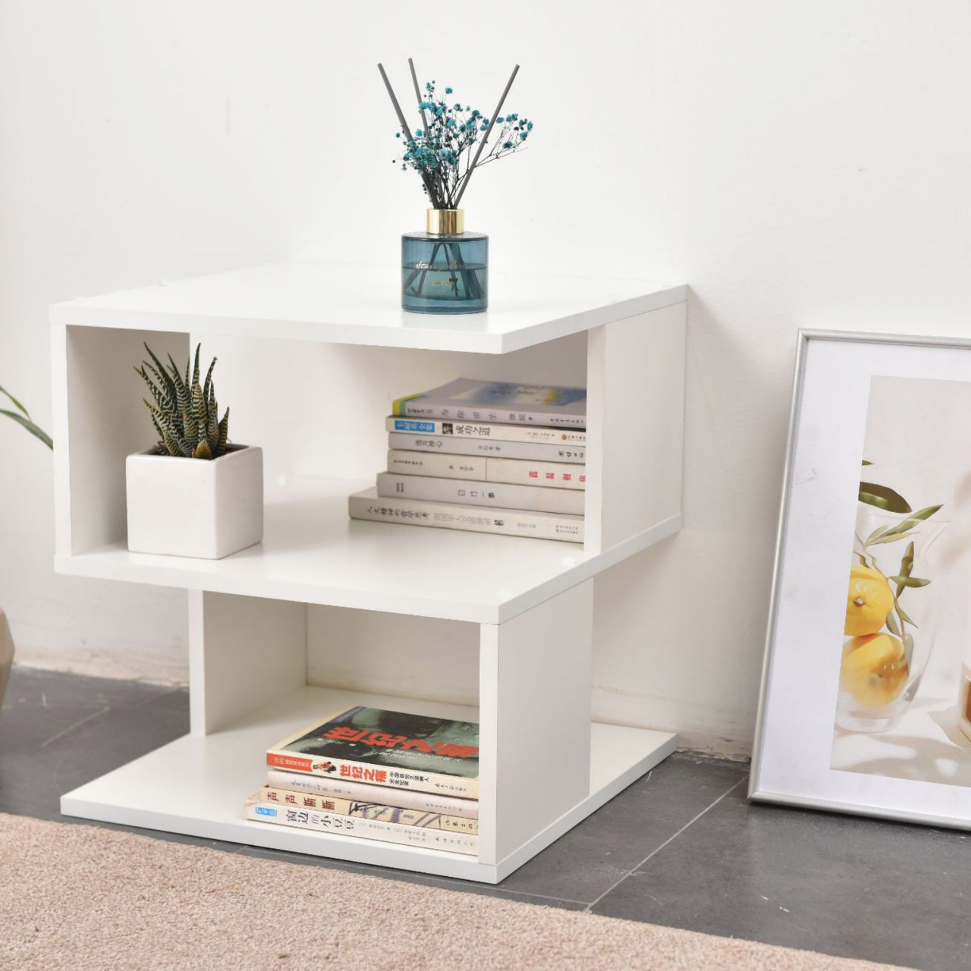 Wrought Studio™ 2-Layer Simple Household Bookshelf | Wayfair