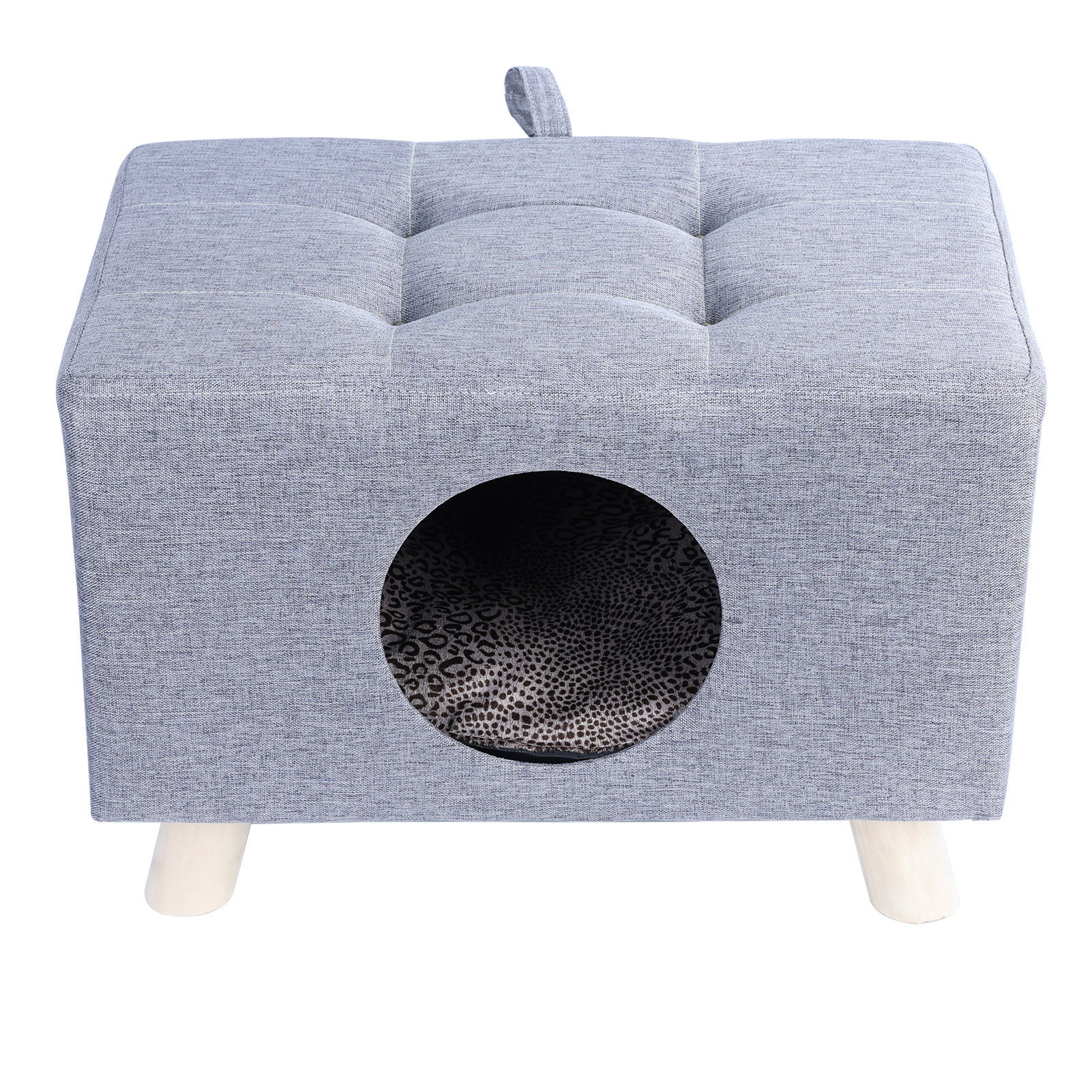 Tucker Murphy Pet™ Harolene Cat Nest, Pet House Bench, Wood Pet House ...