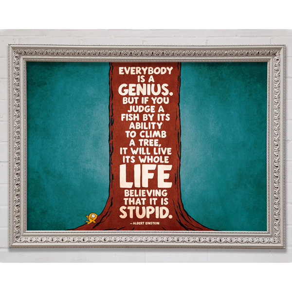 Bright Star Albert Einstein Everybody Is A Genius - Single Picture ...