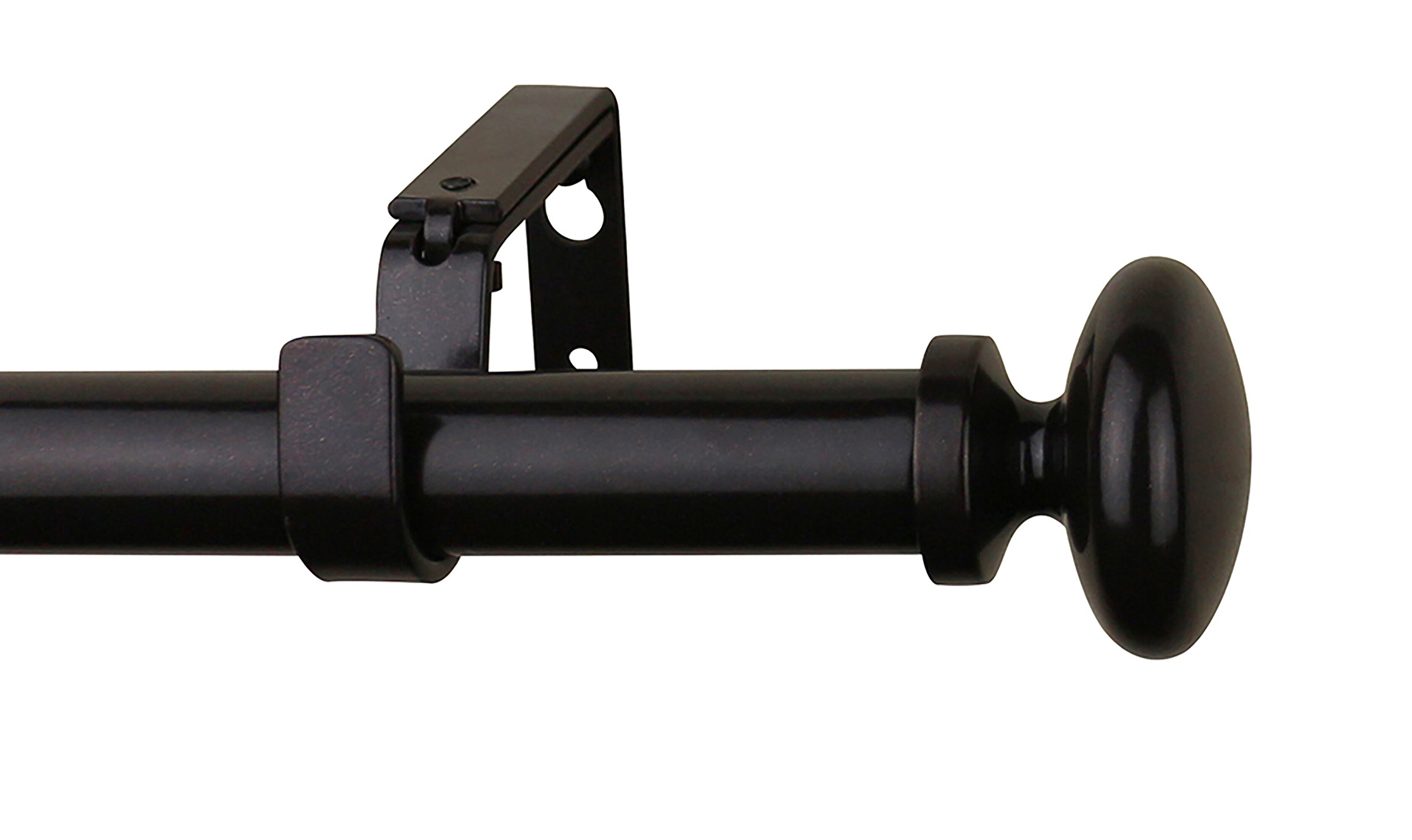 Red Barrel Studio® Anyiah Adjustable 28" to 48" 1.25" Single Curtain ...