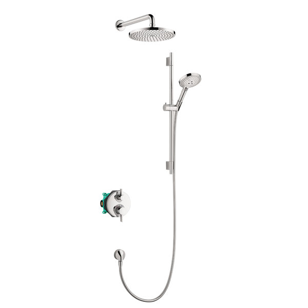 Hansgrohe Raindance Thermostatic Complete Shower System with Rough-in ...